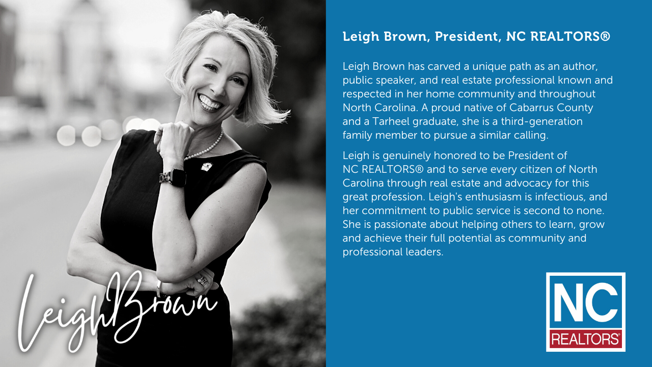 Leigh Brown to be installed as 2023 NC REALTORS® President